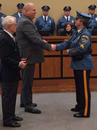 Sparta honors retiring police officers