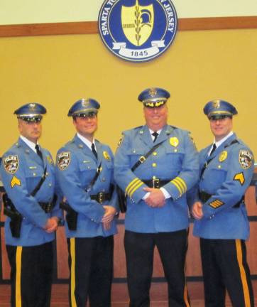 Three officers move up in rank