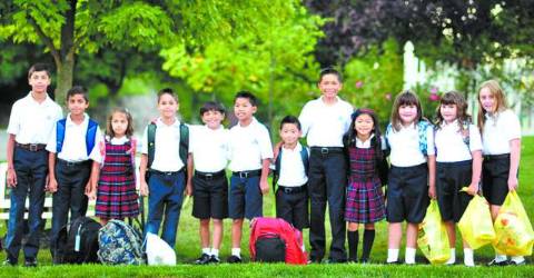 Reverend Brown students go back to school