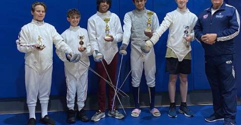 Young fencers compete for medals