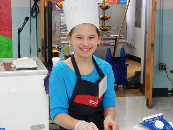 Elementary students put culinary skills to work.