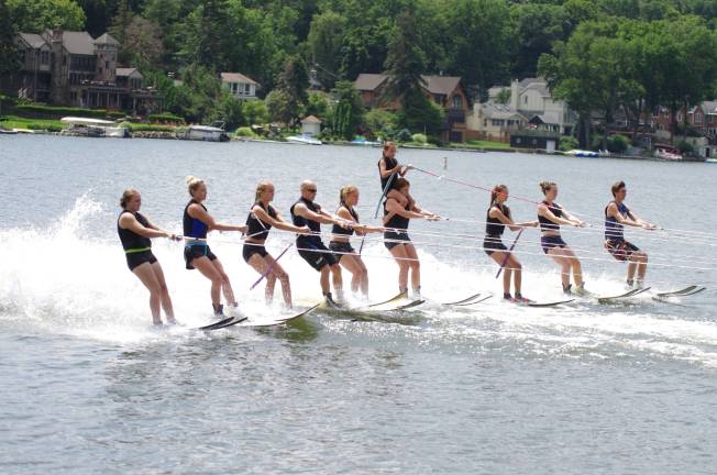 Ski Hawks fly over Lake Mohawk