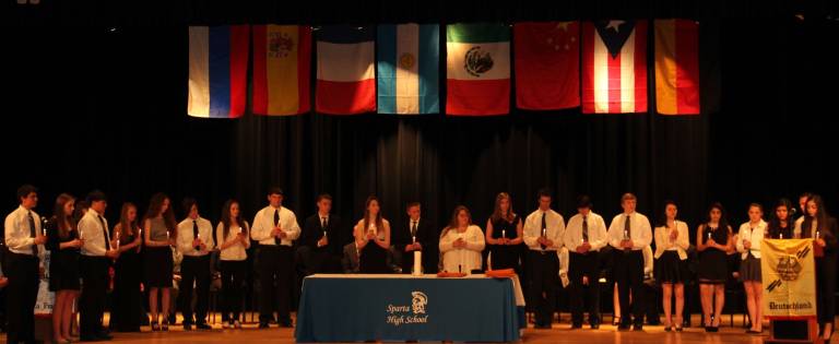 Students inducted into World Language Nation Honor Society